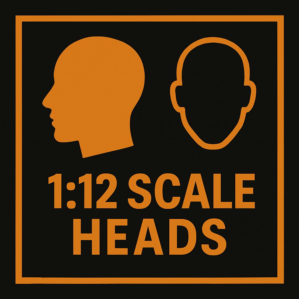 1:12 Scale Heads – tagged "112 heads" – J's Armory